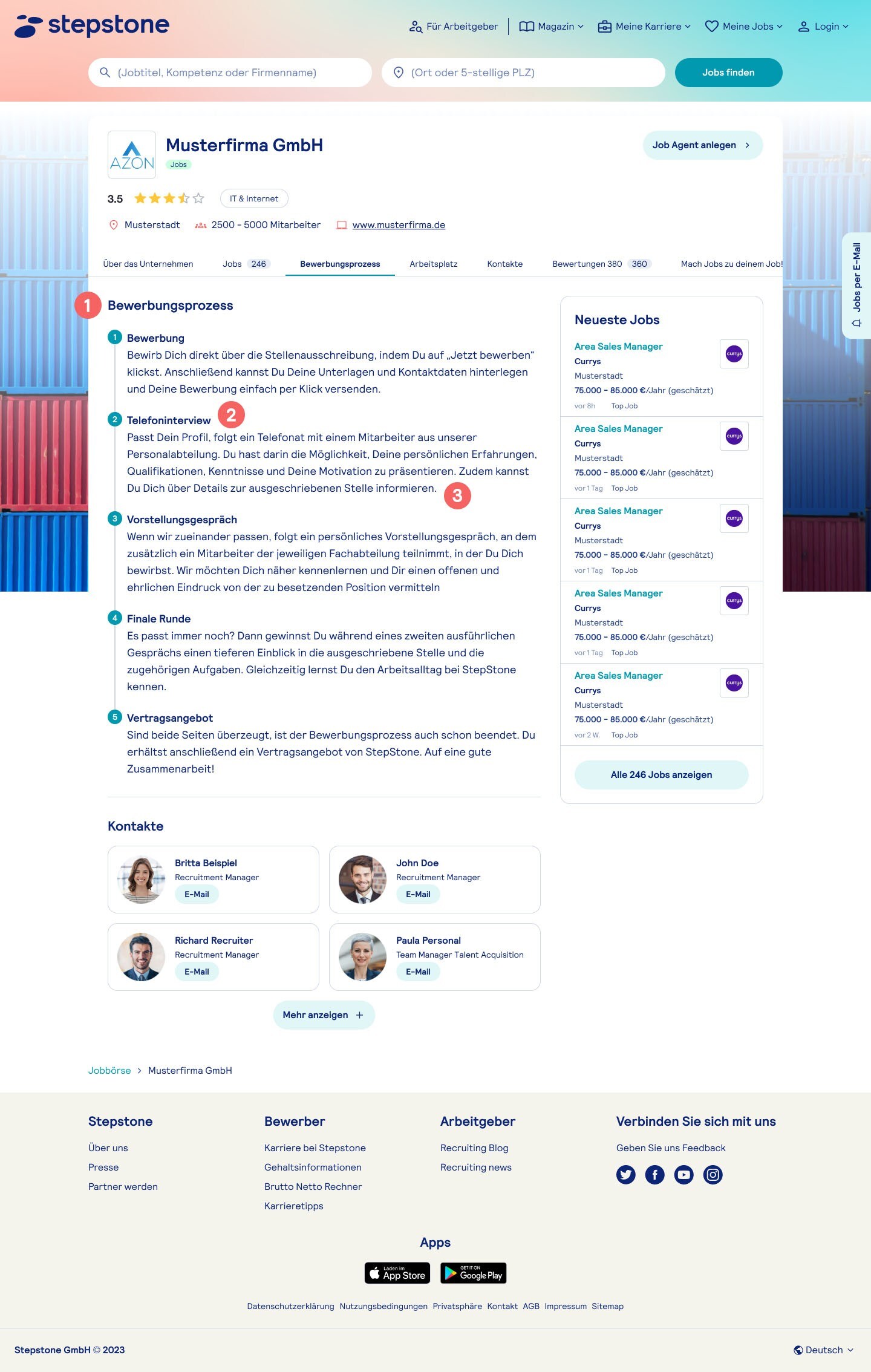 Company Hub – Ihr starker Arbeitgeberauftritt – Stepstone